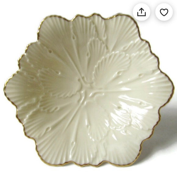 Lenox | Dining | Vintage Lenox Ivorygold Arbor Collection Leaf Pattern ...